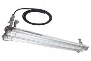 Paint Spray Booth LED Light Fixture with 20 Foot Cord - Larson Electronics